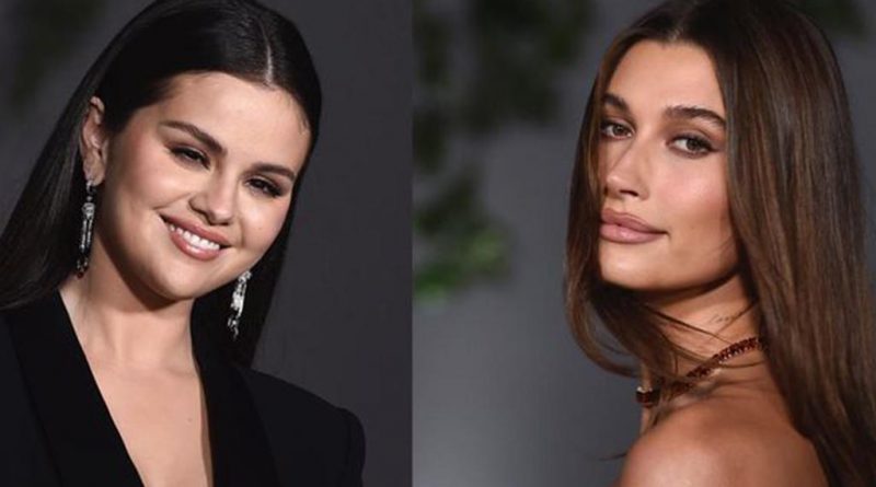 Selena Gomez dan Hailey Bieber Foto Bersama